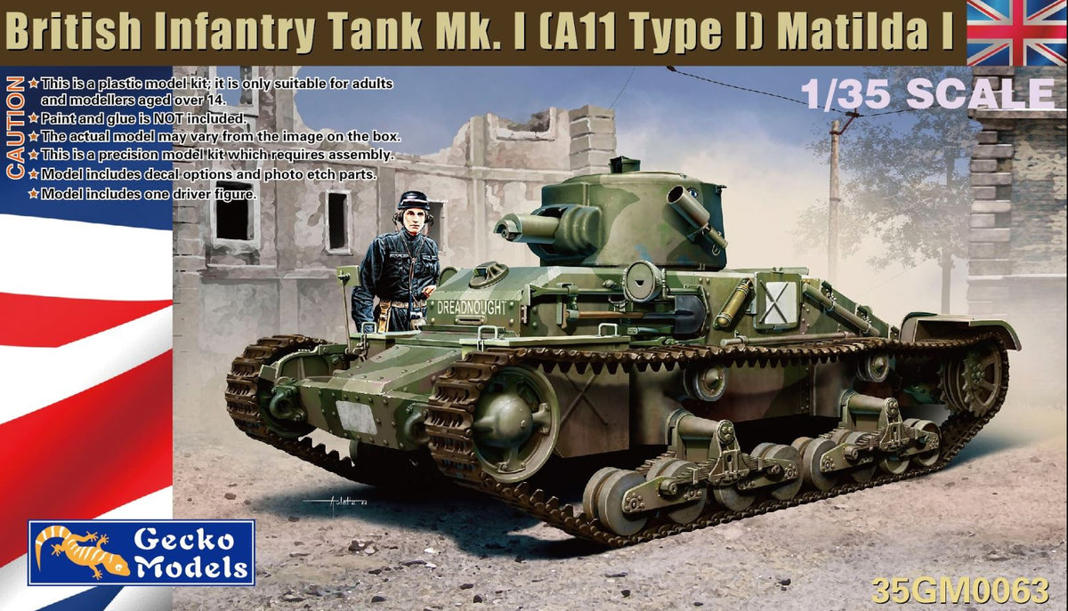 Gecko 1/35 British Matilda Mk I A11 Tank BEF France 1940 – The Tank Museum