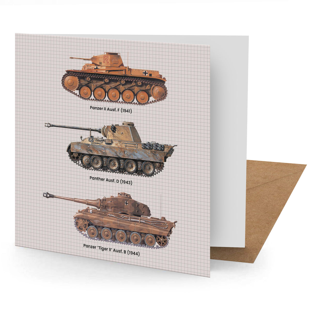 German Tanks Greeting Card – The Tank Museum
