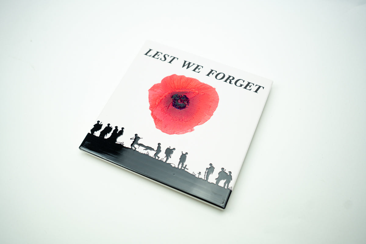 Lest We We Forget Ceramic Art Tile / Trivet – The Tank Museum