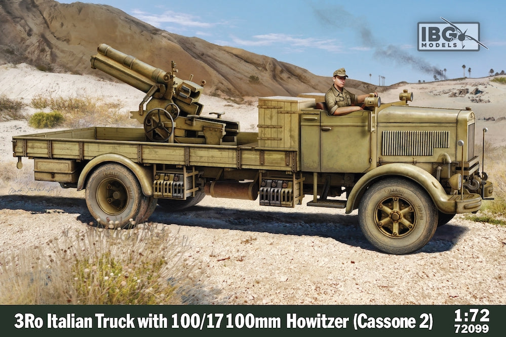 IBG 1/72 3Ro Italian Truck with 100/17 100mm Howitzer (Cassone 2) – The ...