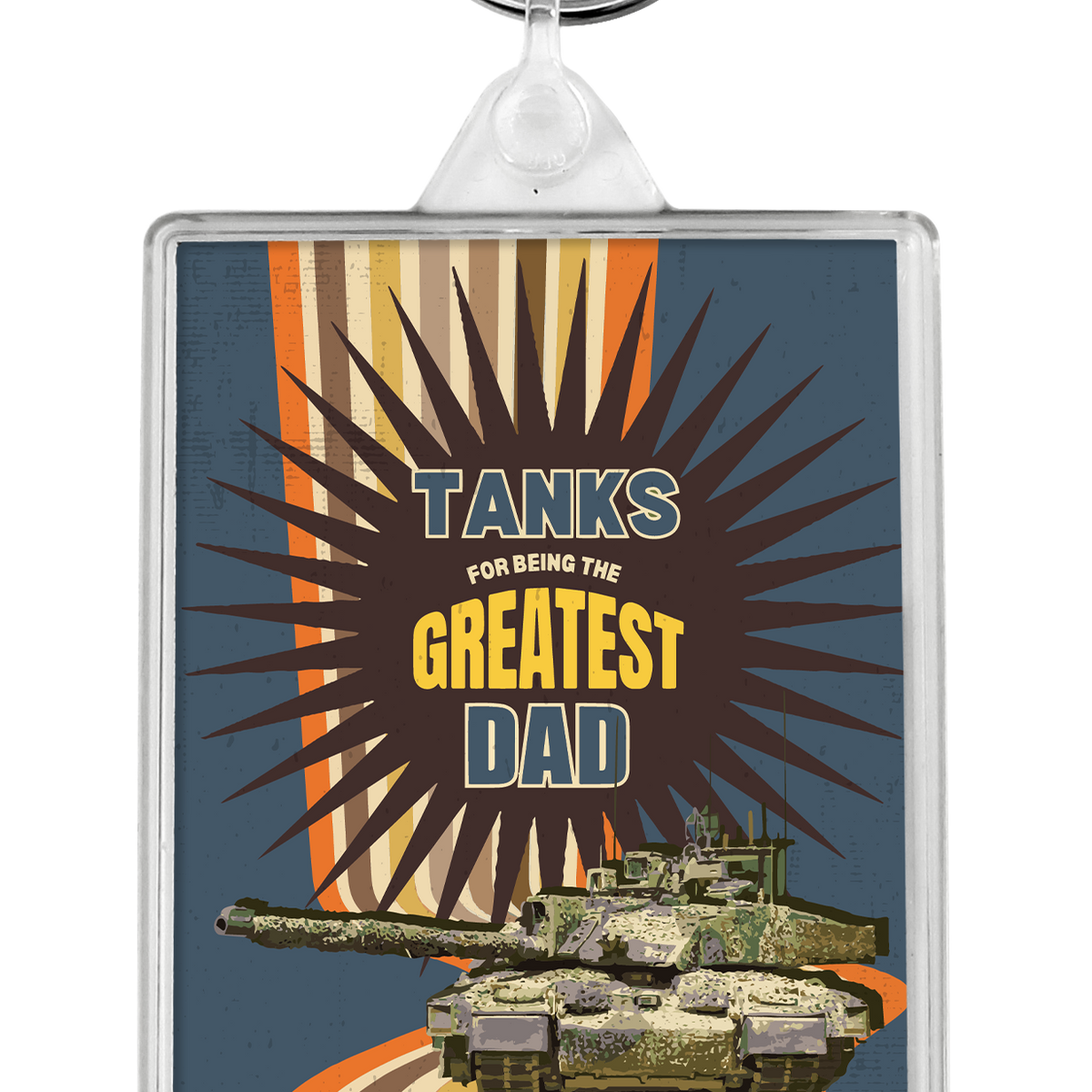 'Greatest Dad' Personalised Keyring – The Tank Museum