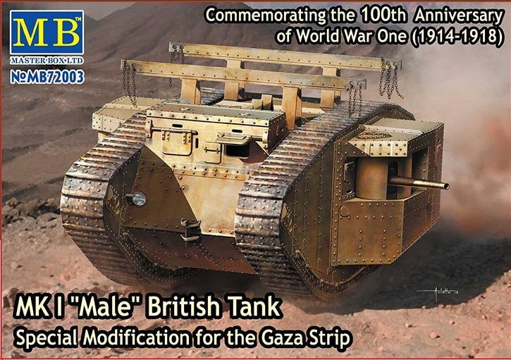 Master box 1/72 MK I Male British Tank, Special Modification for the G ...