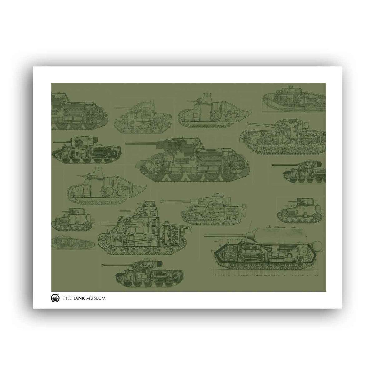 Art Print: Tanks Pattern – The Tank Museum