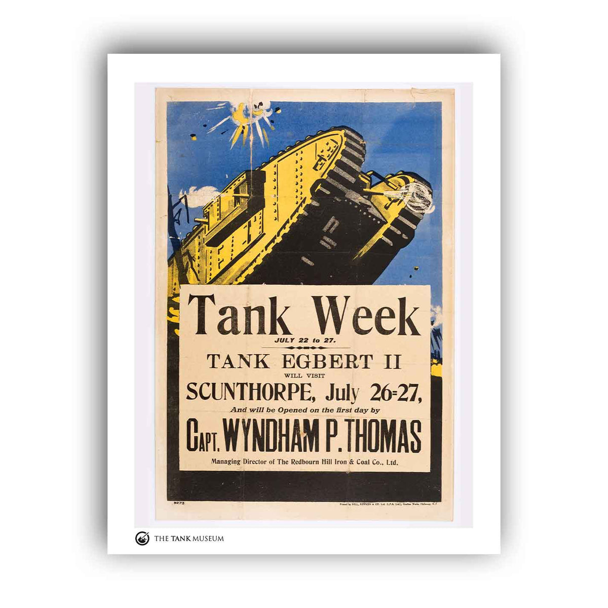 Art Print: Vintage Poster Tank Week - Tank Egbert II – The Tank Museum