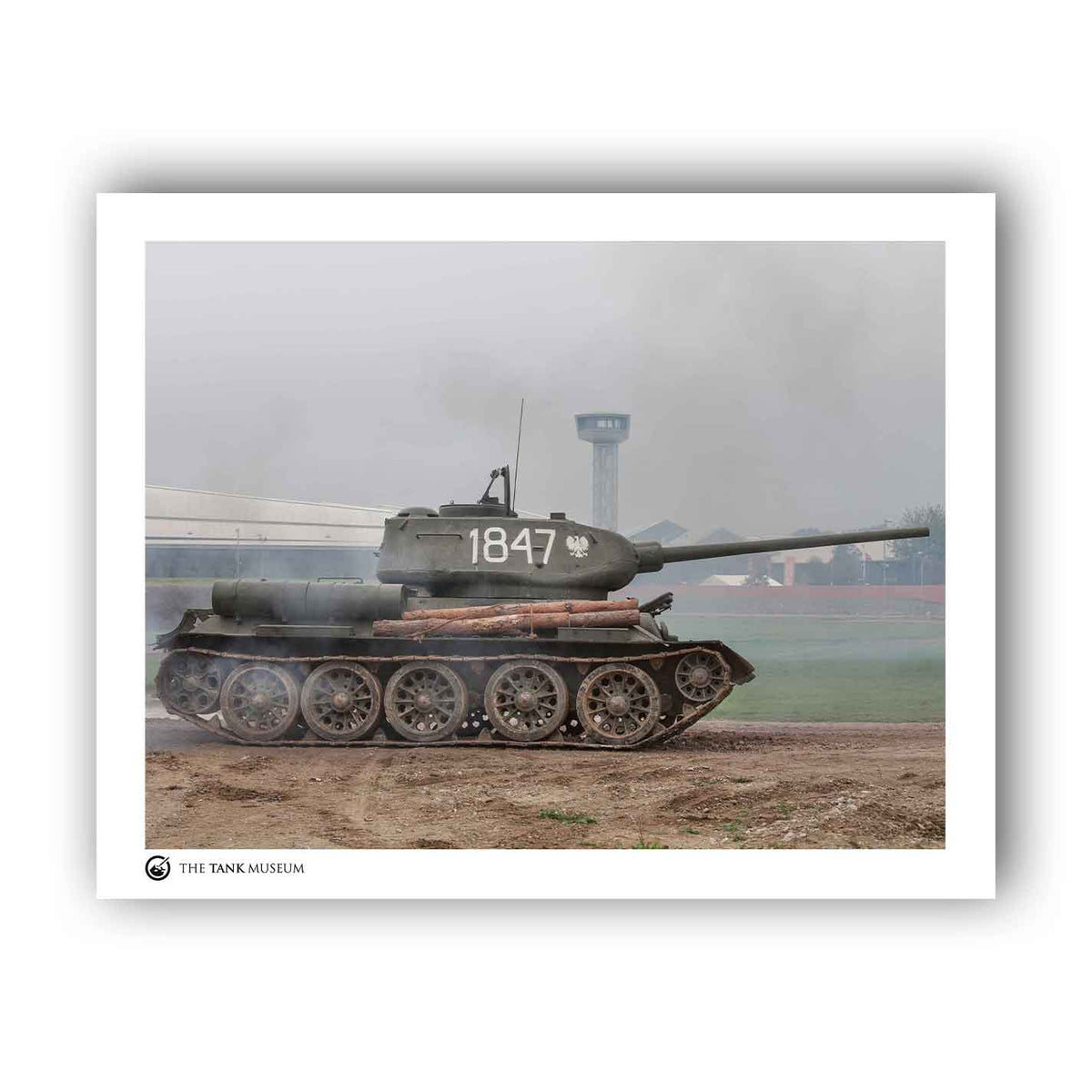 Art Print: T-34-85 Polish Markings in Colour – The Tank Museum