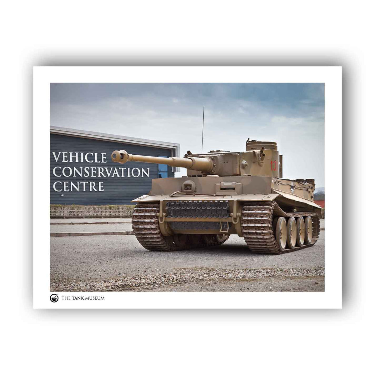 Art Print: Tiger 131 Tank Outside the VCC – The Tank Museum