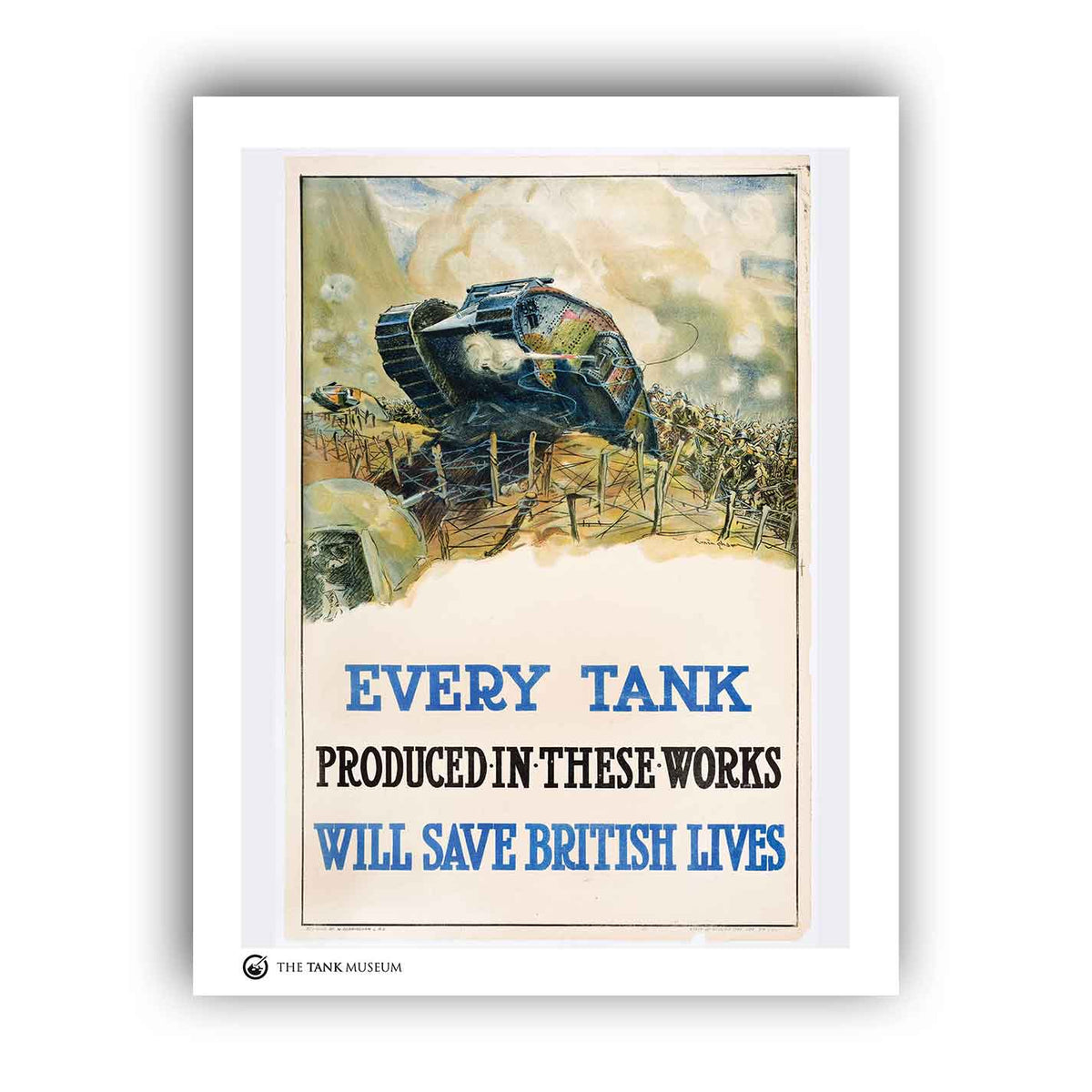 Art Print: Vintage Poster Every Tank – The Tank Museum
