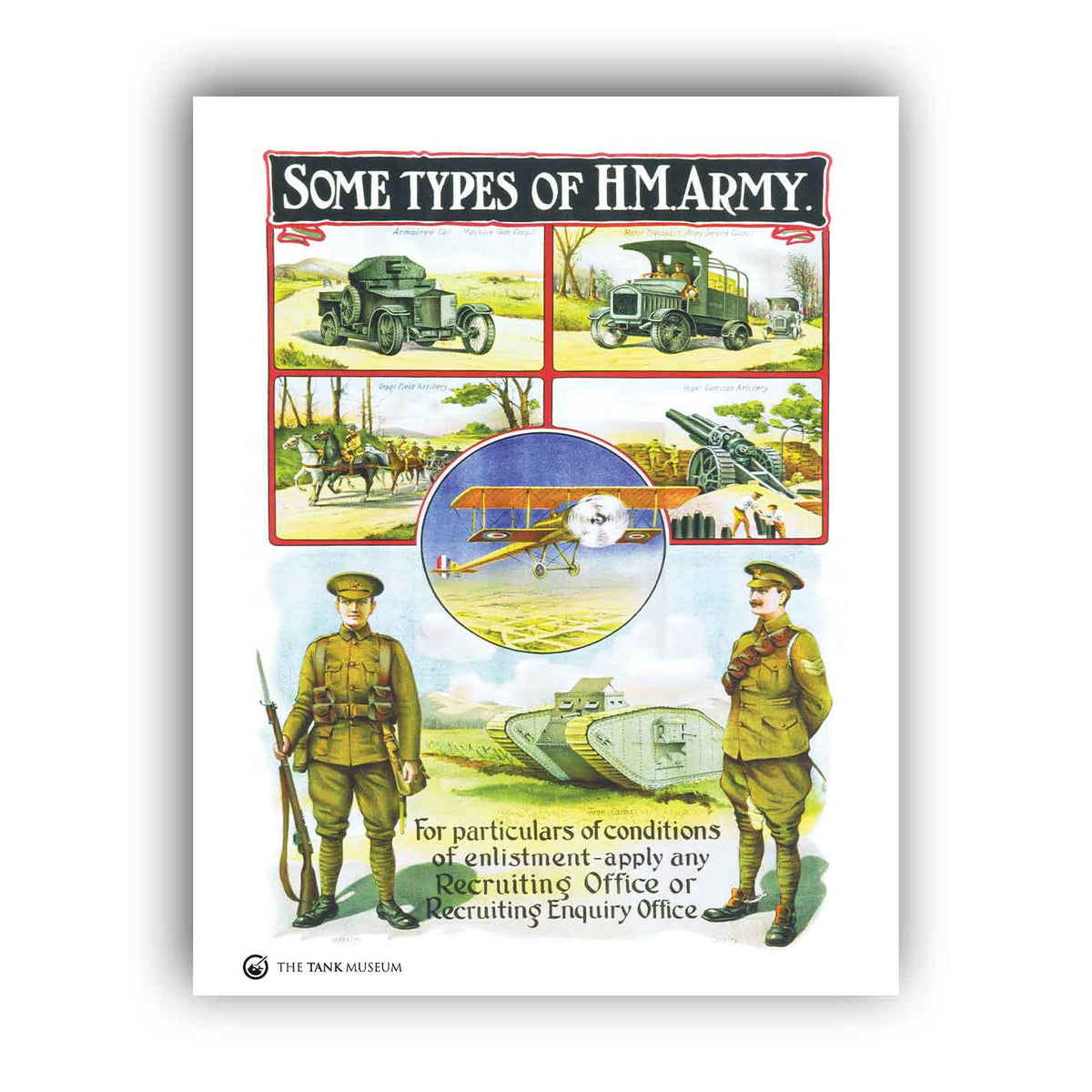 Art Print: Vintage Poster HM Army – The Tank Museum