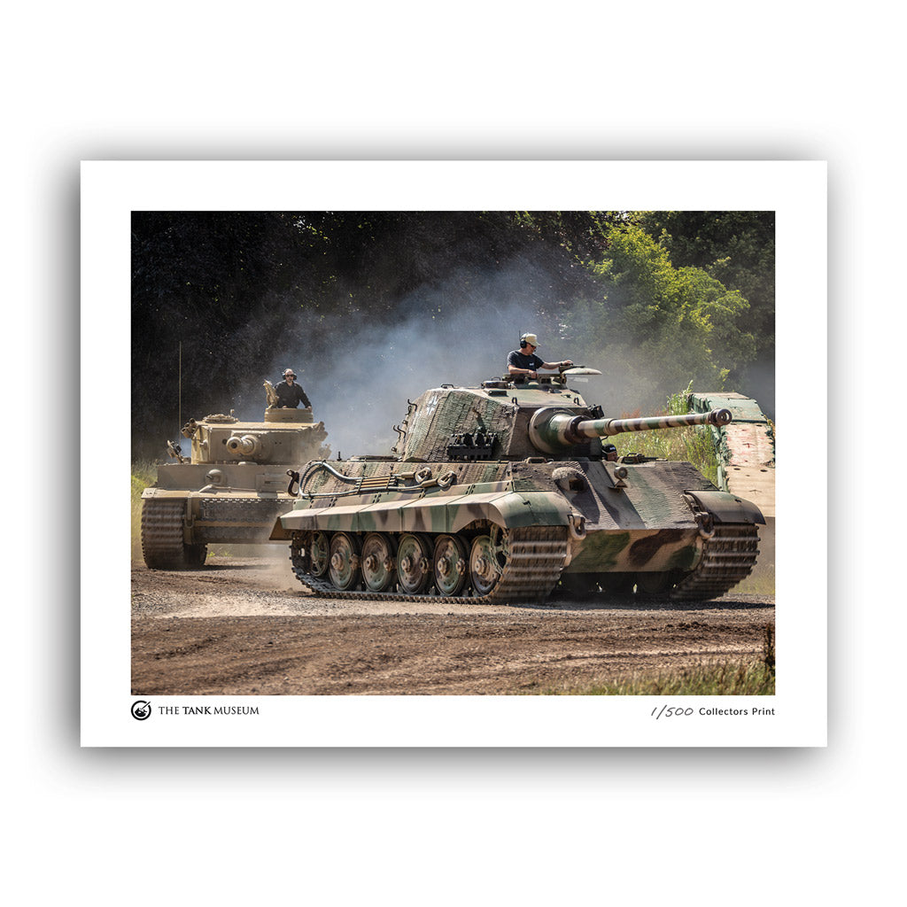 Limited Edition Running Tigers Art Print: Tiger II and 131 On the Move ...