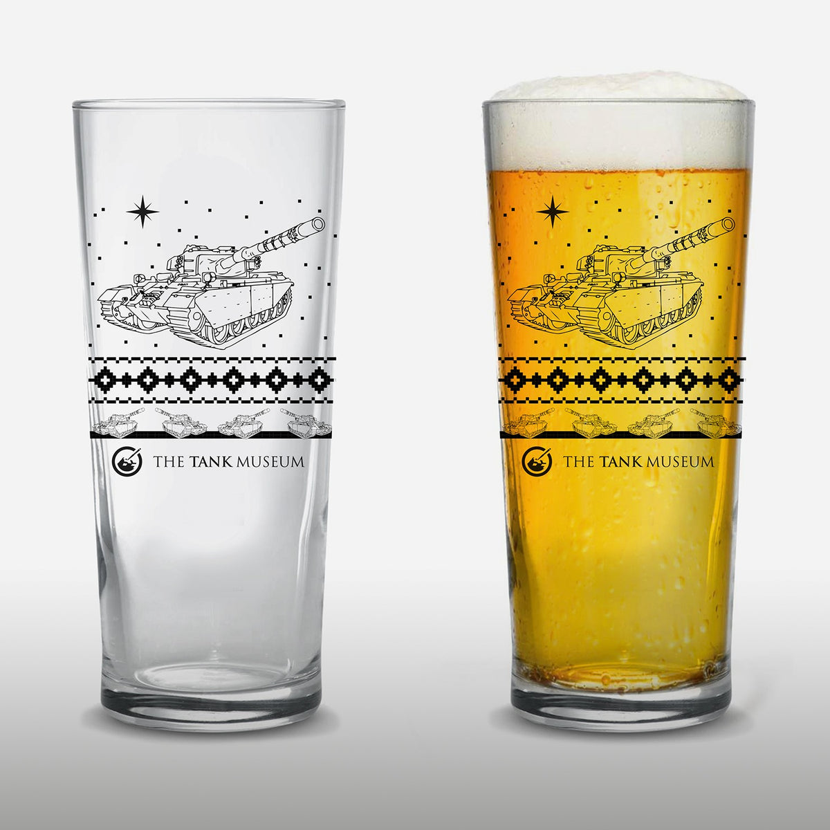 2025 Christmas Pint Glass – The Tank Museum