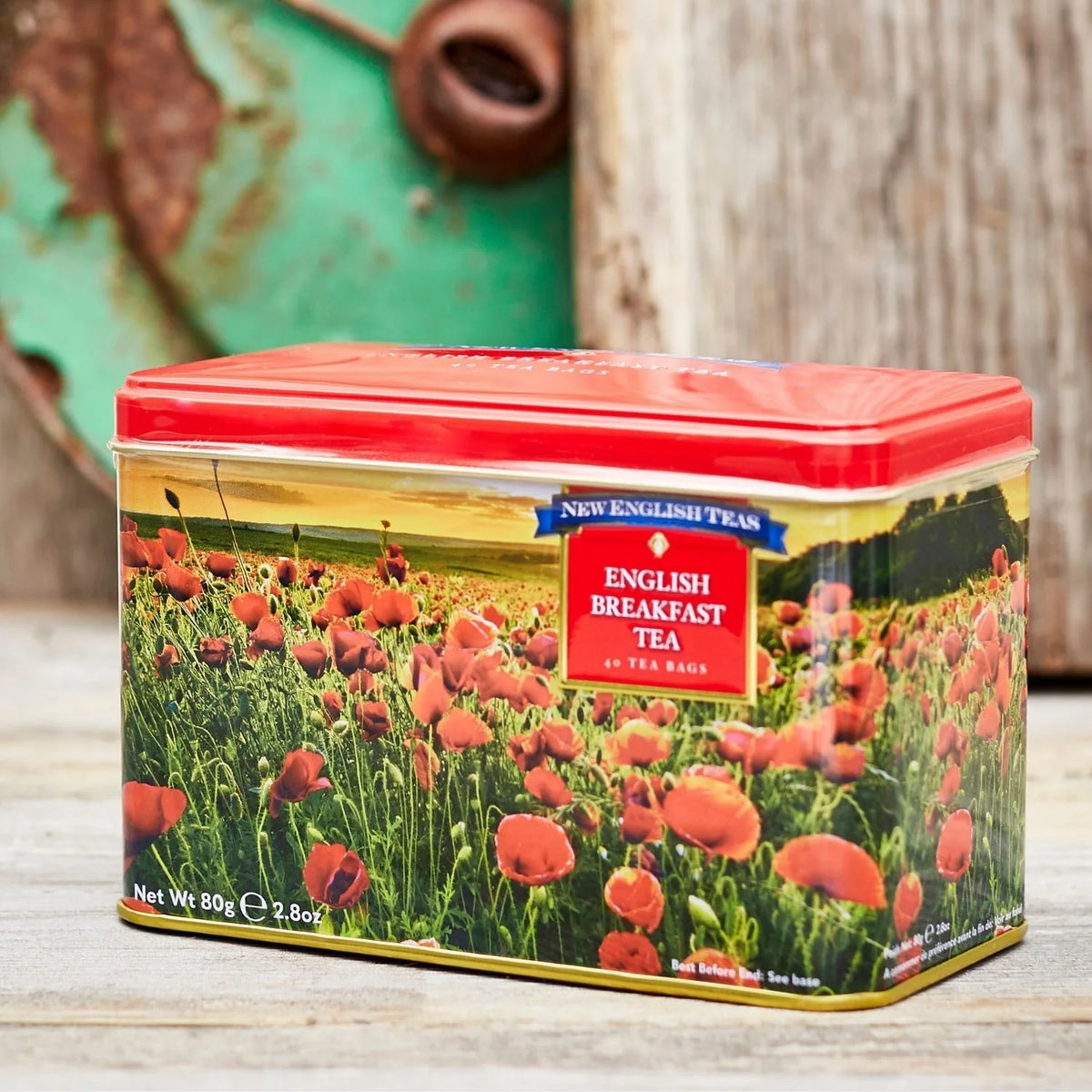 Poppy Tea Bag Tin with 40 English Afternoon Tea Bags – The Tank Museum