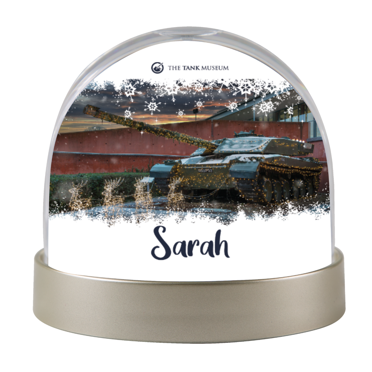 Challenger 1 Personalised Snow Globe – The Tank Museum