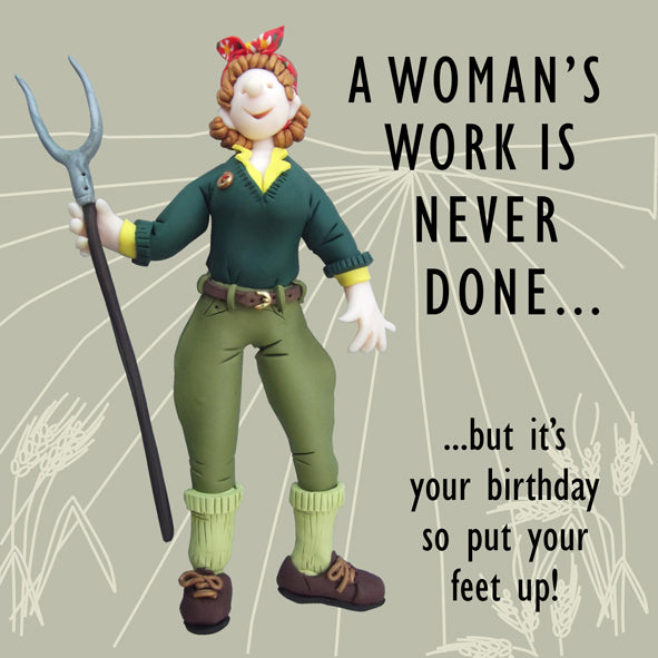 Woman's Work Birthday Greeting Card – The Tank Museum