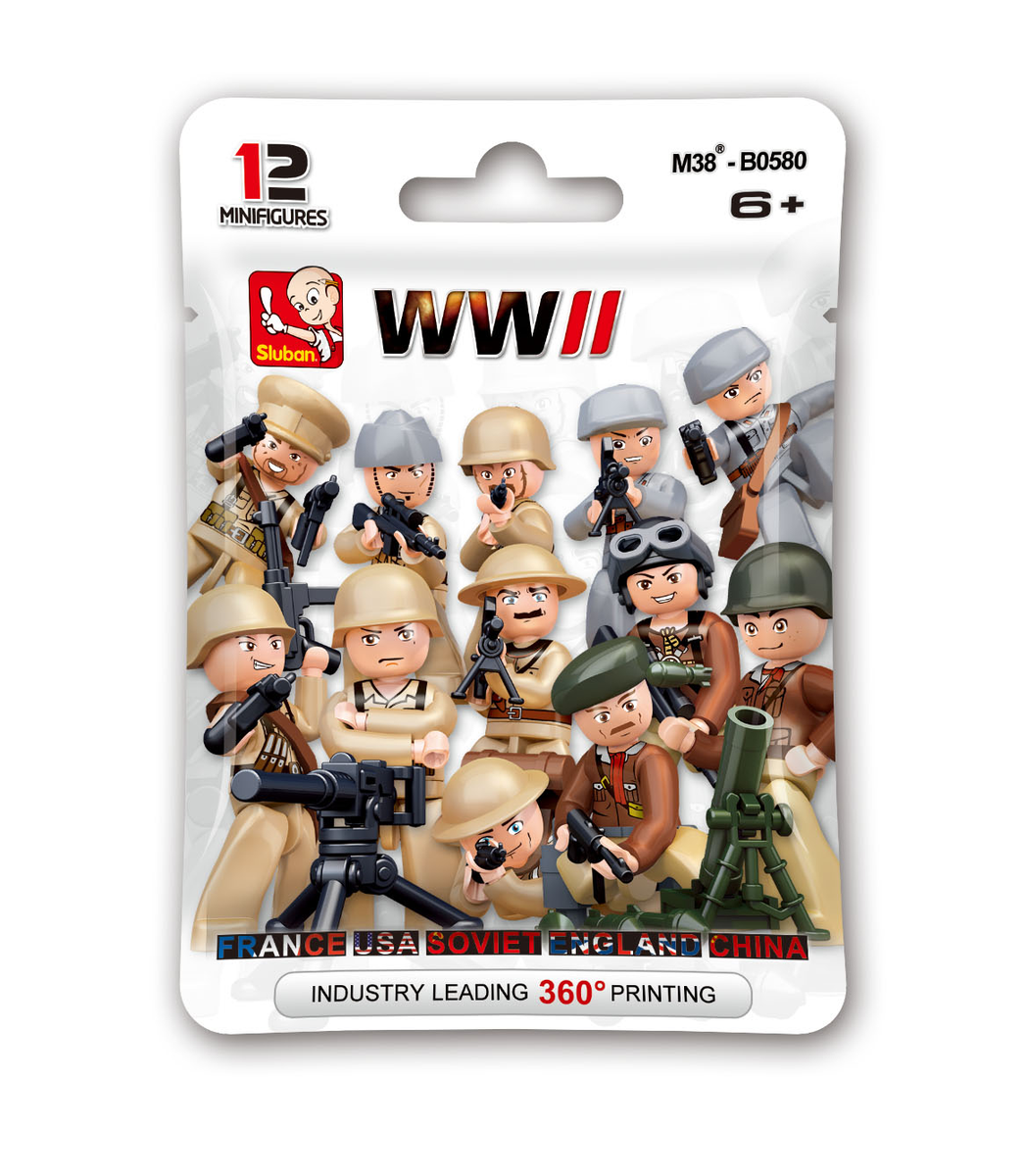 Sluban WWII mini figures (each) – The Tank Museum