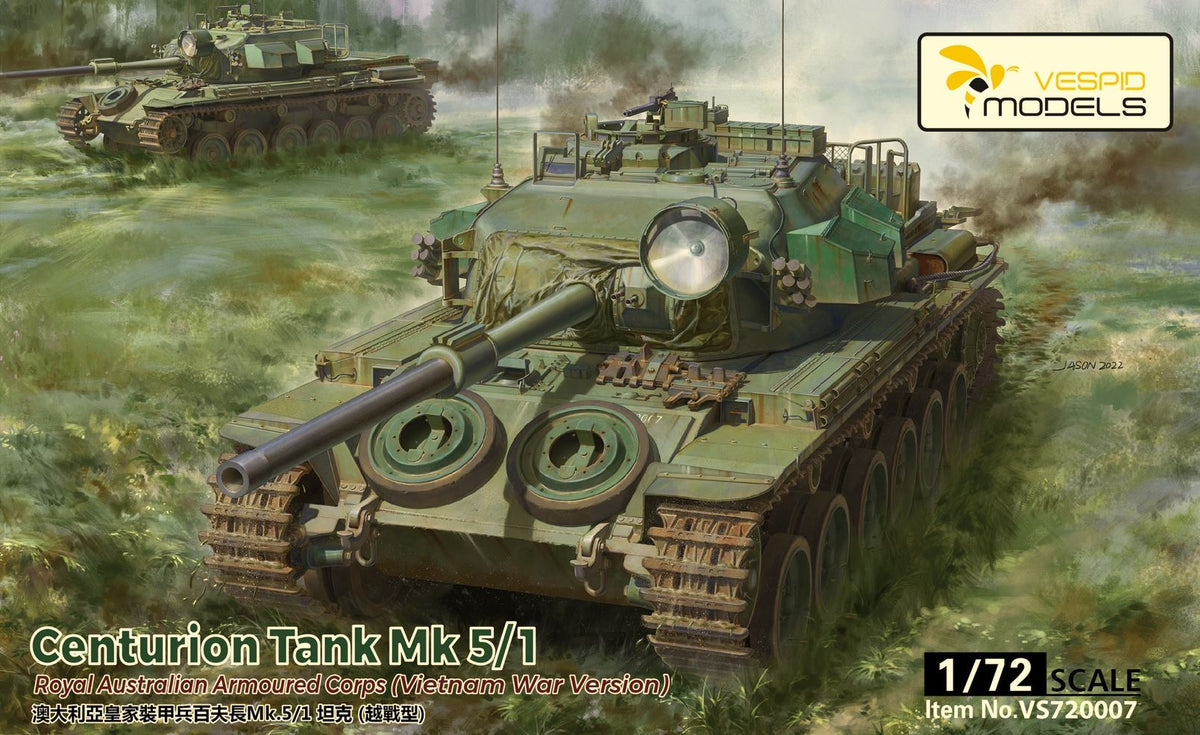 Vespid Models 1/72 Centurion Tank Mk5/1 Deluxe Edition RAAC Vietnam ...