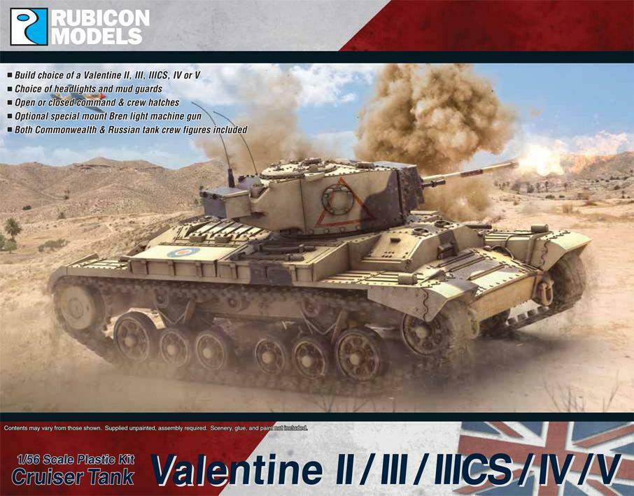 Rubicon Models 1/56 Valentine 2/3/3CS/4/5 – The Tank Museum